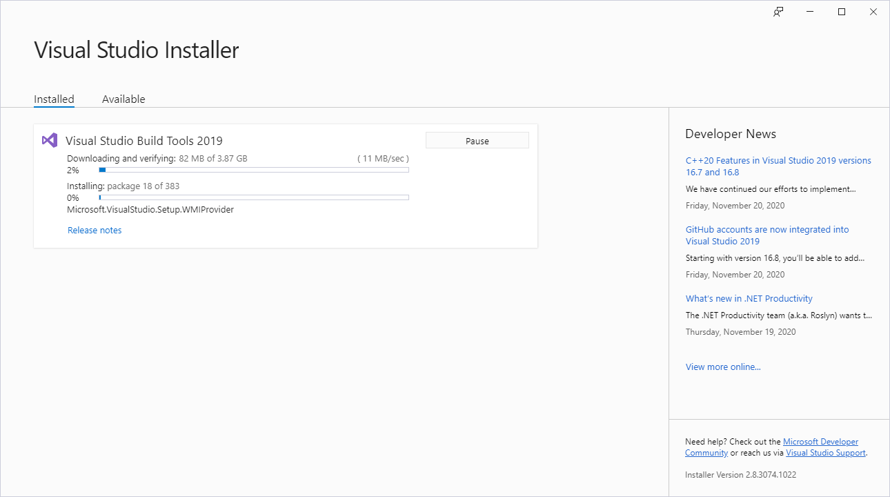 EVA SDK Installation Guide for Windows | EVA portal for Developer